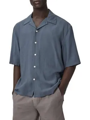 ALLSAINTS Purley Button-up Camp Shirt - Canis Grey