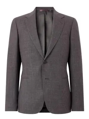 Mr P. Wool, Silk And Linen-blend Suit Jacket - Brown