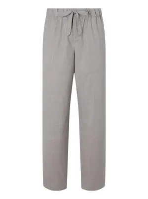 Frescobol Carioca Luan Wool Drawstring Trousers - Gray