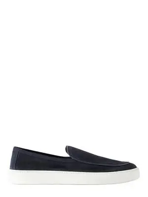 Frescobol Carioca Vela Suede Loafers - Blue