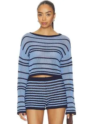 LOVERS AND FRIENDS Muriel Open Stitch Pullover - Blue Multi
