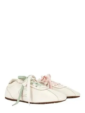 COACH Coach Soft Leather Perforated Sneakers