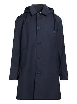 Herno Virgin Wool Overcoat - Navy