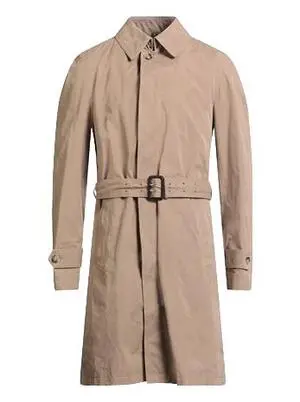 SEALUP Cotton Polyester Polyamide Twill Belted Trench Coat - Beige