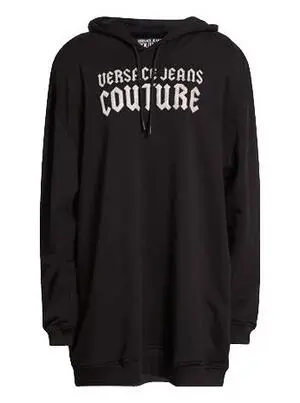Versace Cotton Terry Hooded Sweatshirt - Black
