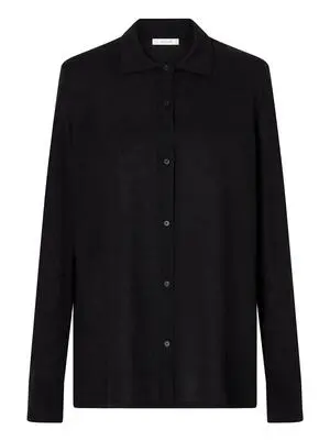THE ROW Ocari Cashmere And Silk-blend Polo Knit - Black
