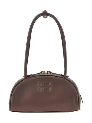 Miu Miu Beau Leather Bag - Brown