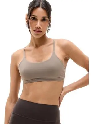Athleta Transcend Scoop Sports Bra A-C Umber