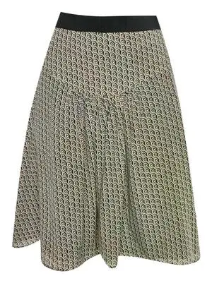 Prada Printed Silk Mini Skirt - Neutrals