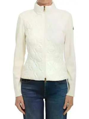 Moncler Quilted-finish Cardigan - Neutrals
