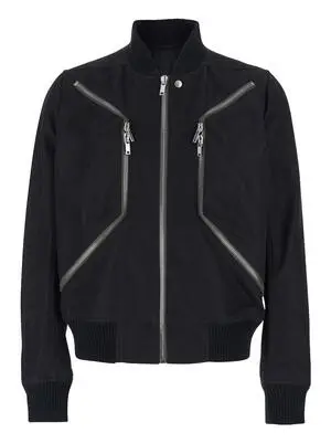 RICK OWENS RICK OWENS Canvas Bomber Jacket With Zip Pockets