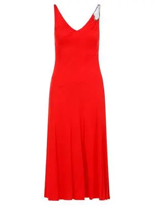 LANVIN Sleeveless A-line Midi Dress - Red