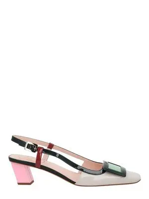 ROGER VIVIER Roger Vivier Belle Vivier 45 Patent-Leather Slingback Pumps Multicolour