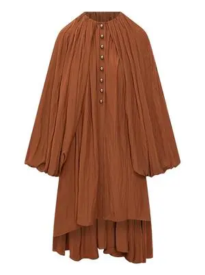 LANVIN Elegant Puffed Mini Suit - Chestnuts