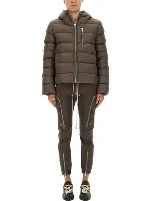 Rick Owens Rick Owens Hooded Quilted Puffer Jacket Grey