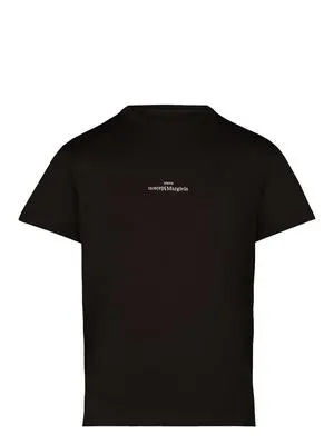 MAISON MARGIELA Distorted Logo T-shirt - Black