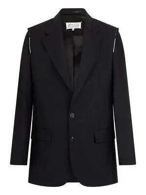 MAISON MARGIELA Tailored Wool Jacket - Black