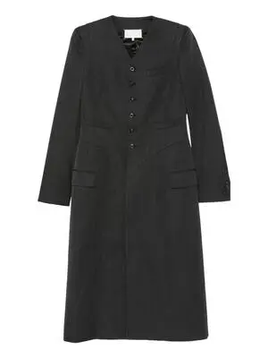 MAISON MARGIELA Tailored Virgin Wool V-neck Jacket With Adjustable Strap - Grey