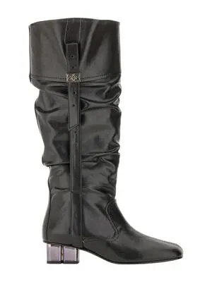 GANNI GANNI Buckled Knee High Boots