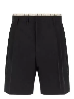 MAISON MARGIELA Tailored Virgin Wool Shorts - Black