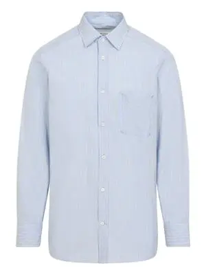 MAISON MARGIELA Striped Pocket Shirt - Blue