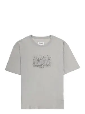 MAISON MARGIELA Cotton Numerical T-shirt - Grey
