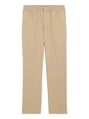 AMI Paris Elasticated Waist Tailored Trousers - Beigetaupe