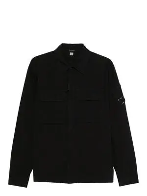 C.P. COMPANY C. P. Company Essential Zip Lens Overshirt - Mini Fit Black