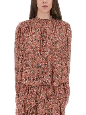 MARANT ETOILE Printed Shirt - Red