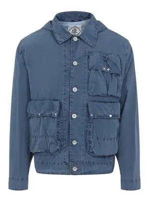 C.P. COMPANY Cotton Polyamide Medium Jacket - Blue