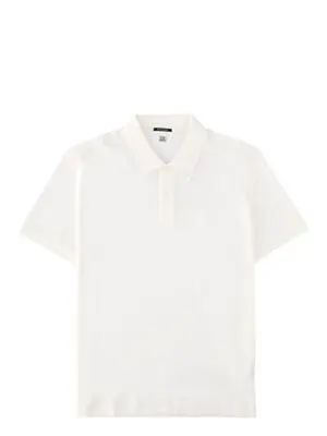 C.P. COMPANY C. P. Company Short Sleeve Piqué Polo Shirt - White