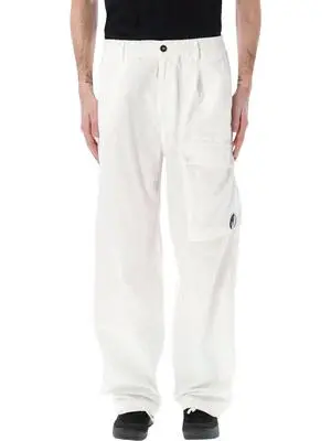C.P. COMPANY C.P. Company Wide-Leg Cargo Pants With Lens Detail