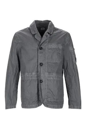 C.P. COMPANY Lightweight Button-up Jacket - Grey