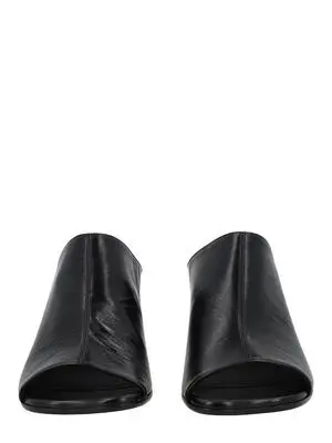 MAISON MARGIELA MM6 Maison Margiela Open-Toe Leather Mule Sandals