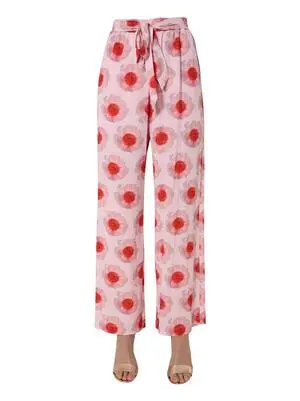 Baum Und Pferdgarten Floral Print Wide Leg Trousers - Pink