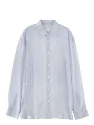 Dries Van Noten Striped Button-up Shirt - Azure