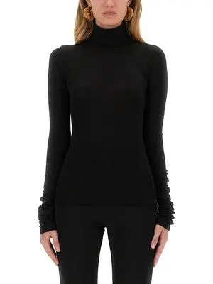 THE GARMENT Bree Long Sleeve Turtleneck Top - Black