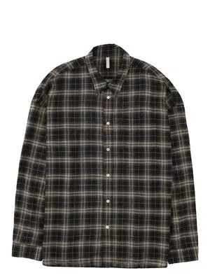 SUNFLOWER Check Shirt - Black
