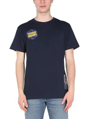 Raf Simons Crew Neck T-shirt Teenage Dreams - Blue