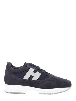 Hogan Interactive Sneakers With "h" Logo Detailing - Blue