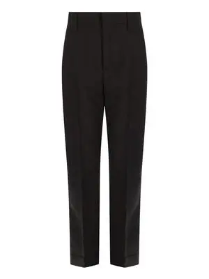 Versace Mohair Blend Trousers - Brown