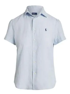 Ralph Lauren Striped Linen Shirt - Navy
