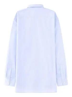 Dries Van Noten Dries Van Noten Cotton Long Sleeve Button-Up Shirt Azure