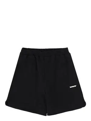 BARROW Cotton Relaxed Fit Shorts - Black