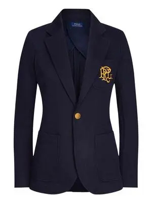 Ralph Lauren Monogram Embroidered Blazer - Navy