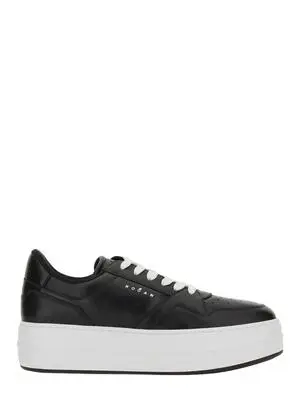 Hogan HOGAN Skyscraper Platform Leather Sneakers Black