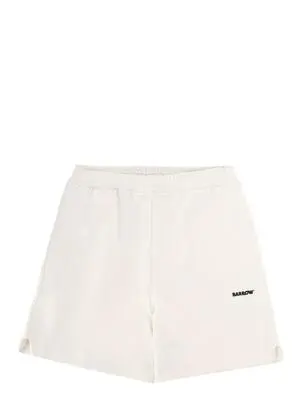 BARROW Cotton Sweat Shorts - White