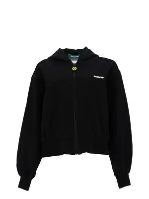 BARROW Cotton Full Zip Hoodie - Black