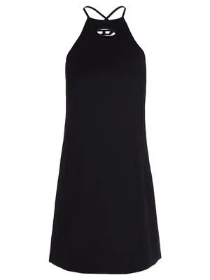 DIESEL® DIESEL Knit Mini Dress With Knotted Waist Nero