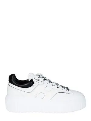 Hogan H-stripes Leather Sneakers - Bianco